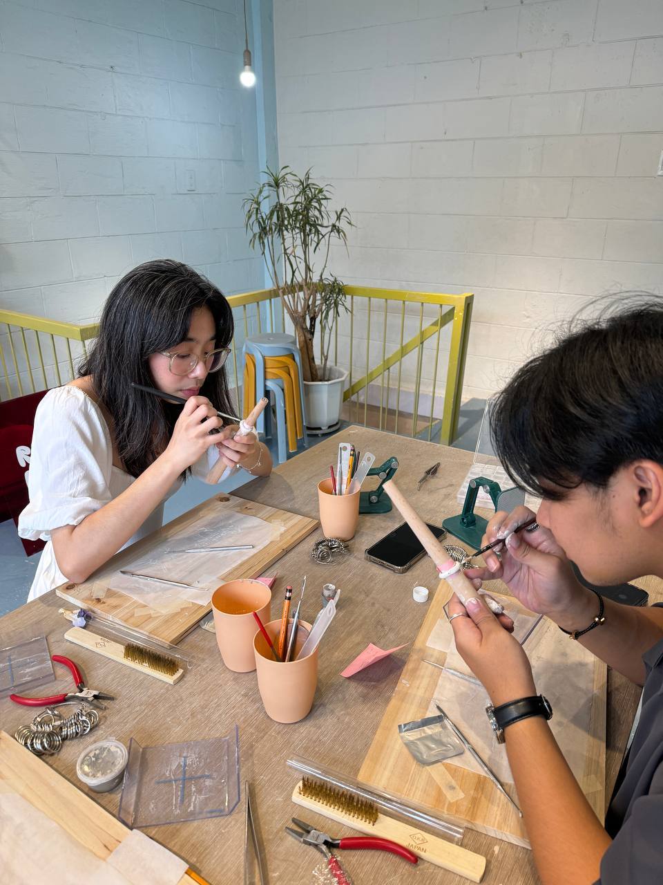 Silver Clay workshop Manila Philippines – bumi and ashe