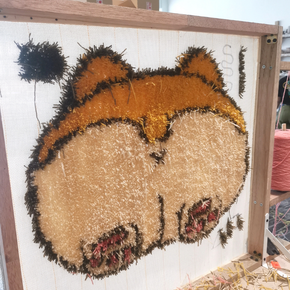 Rug Making Class 60x60 cm Frame 📍Cubao studio – bumi and ashe